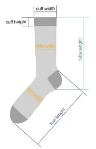 Reference of Socks Measurement and Size - Manufacturer & Factory - KTSOX